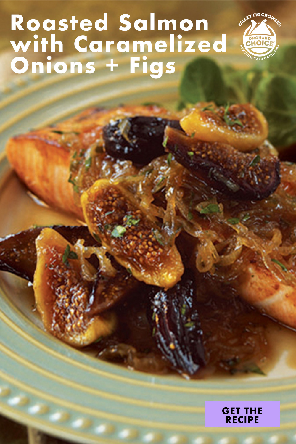 Oven Roasted Salmon Fillets with Caramelized Onion + Figs