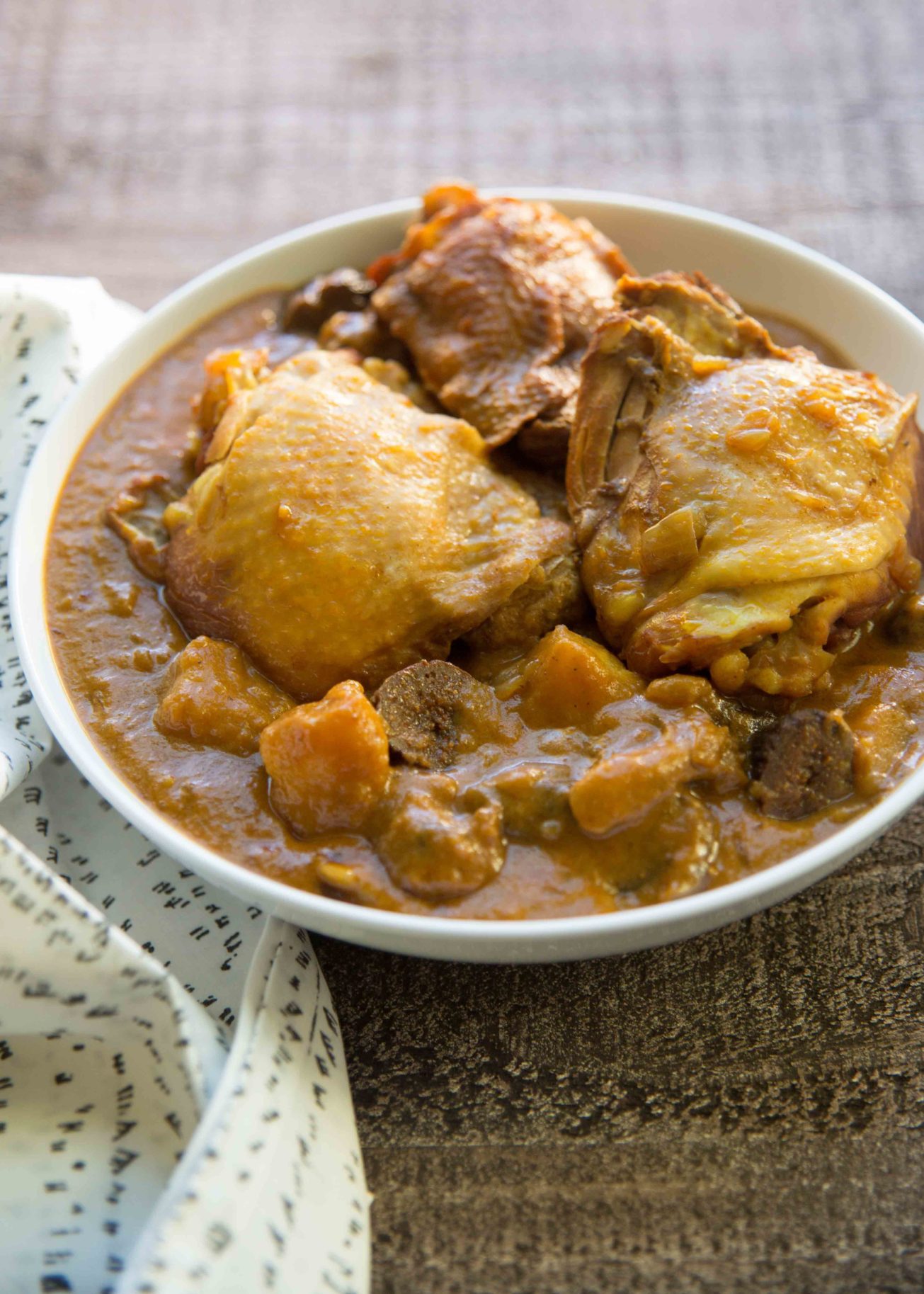Chicken Thigh Curry With Coconut Milk And Potatoes