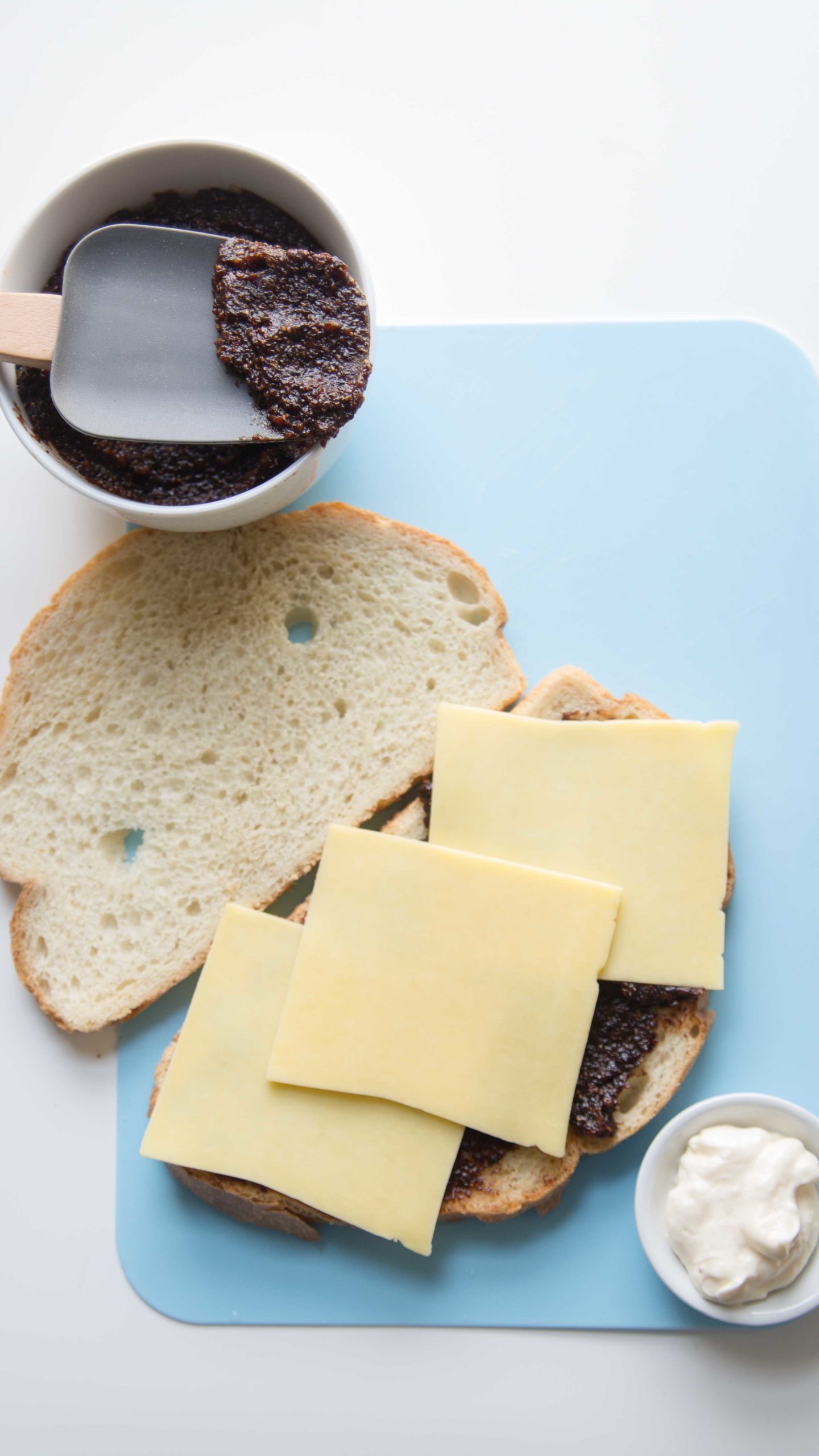 Balsamic Fig Jam Grilled Cheese with Mayo - Valley Fig Growers