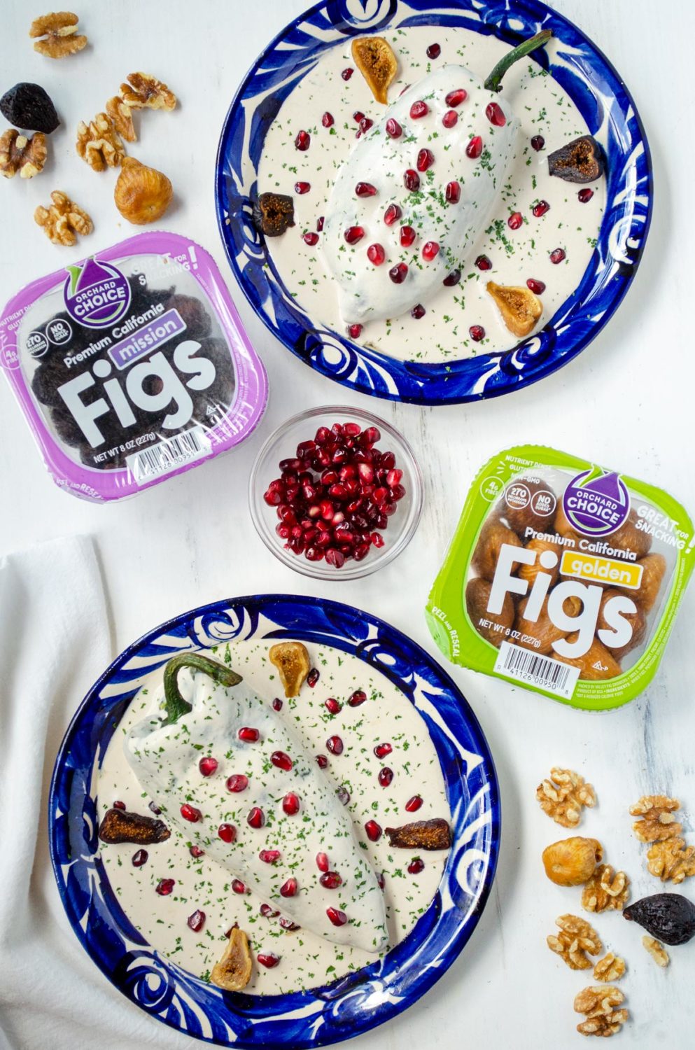 Chile en Nogada Recipe with Figs - Valley Fig Growers