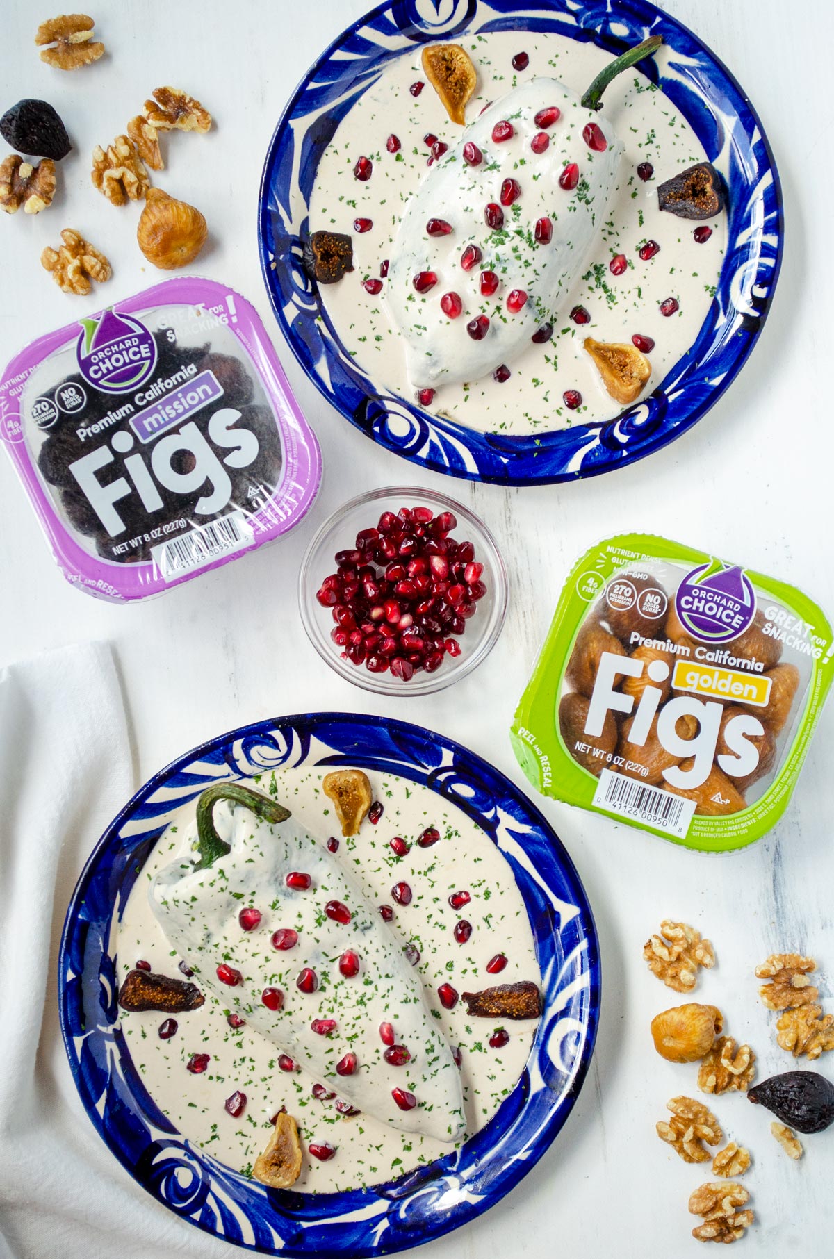 Chile en Nogada Recipe with Figs - Valley Fig Growers
