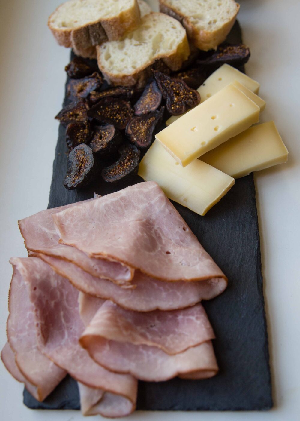 Fig Ham, Ham and Cheese Crostini