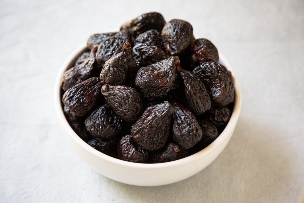 Black Mission Dried Figs, Black Figs, White Figs