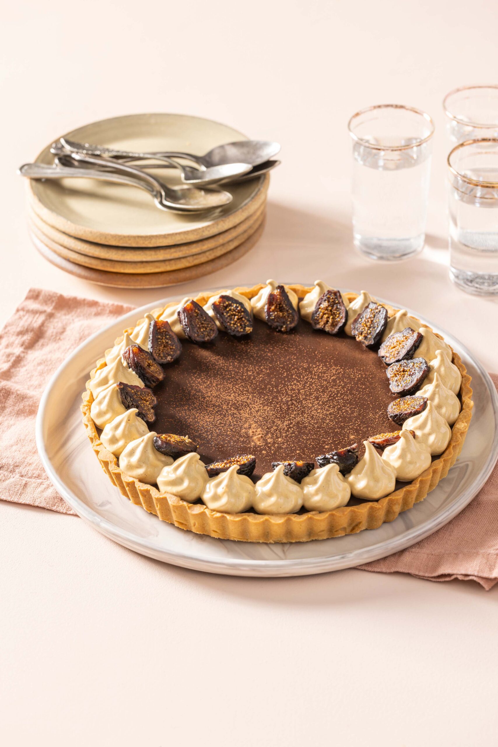 Espresso Chocolate Tart Recipe with Figs - Valley Fig Growers